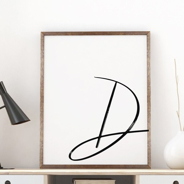 Monogram Letter D - Etsy