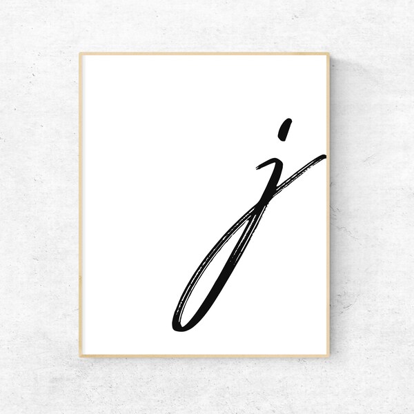Monogram Letter J - Etsy