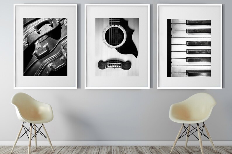 Music Print Set of 3 Printable Music Set Music Wall Art | Etsy