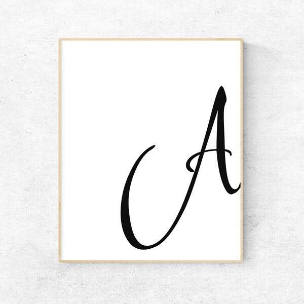 Initial Wall Art - Etsy