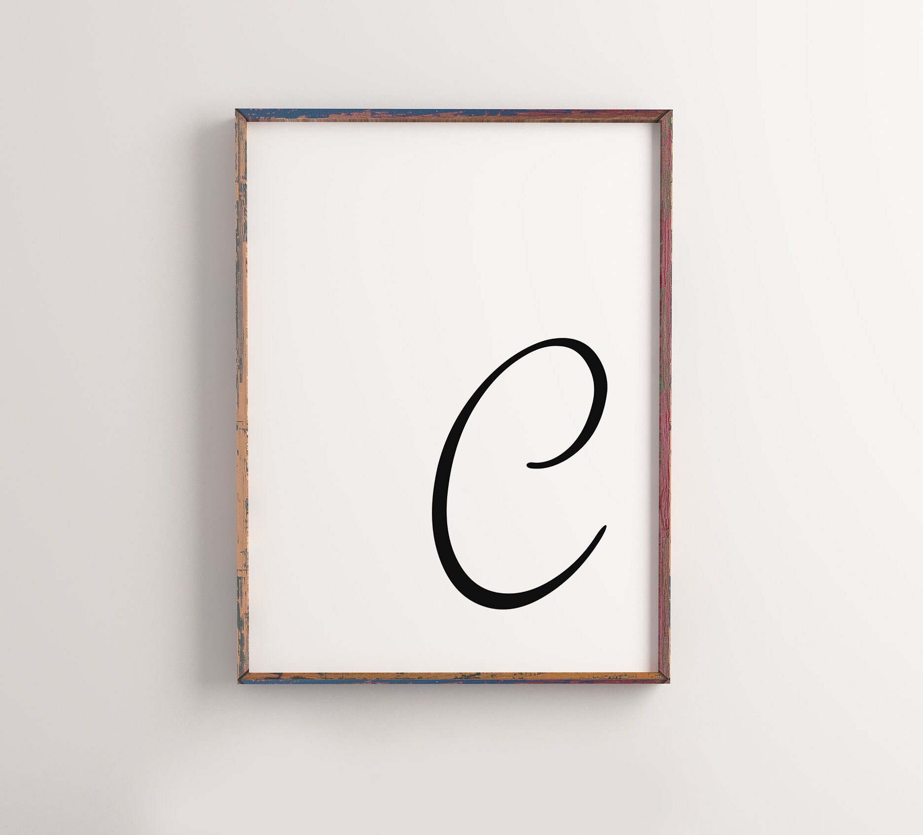 Printable Letter C Letter Art Print C Initial Digital Wall Poster ...
