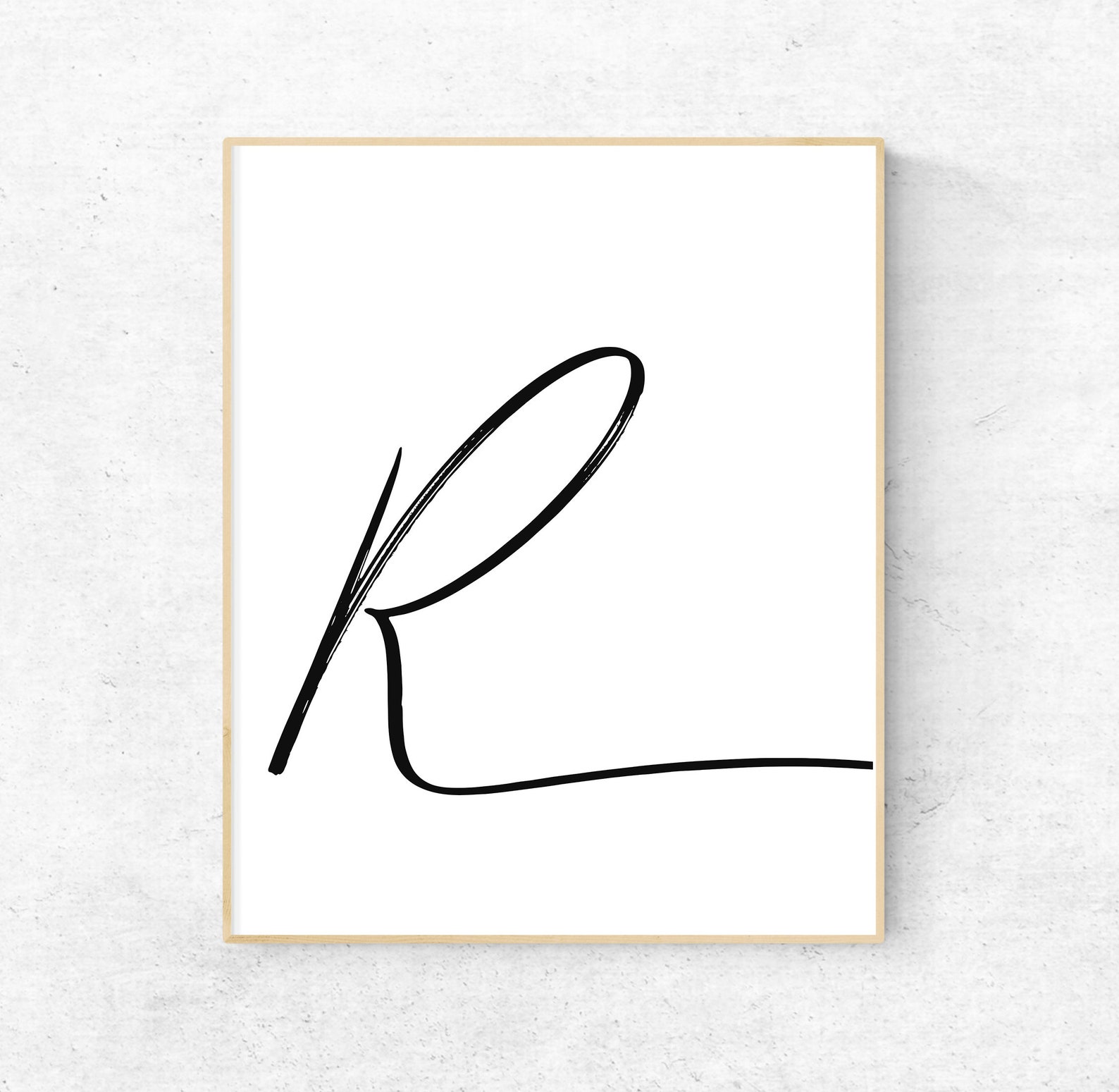 Printable Letter R Letter Art Print R Initial Digital Wall - Etsy Canada