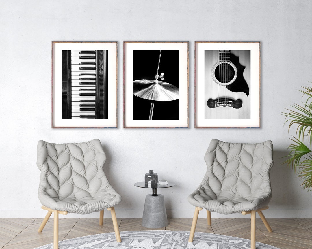 Music Print Set of 3 Printable Music Set Music Wall Art - Etsy