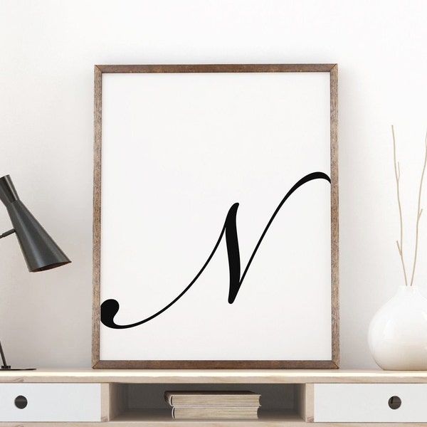 Monogram Letter N - Etsy
