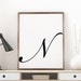 Printable Letter N | Letter Art Print | N Initial Digital Wall Poster ...