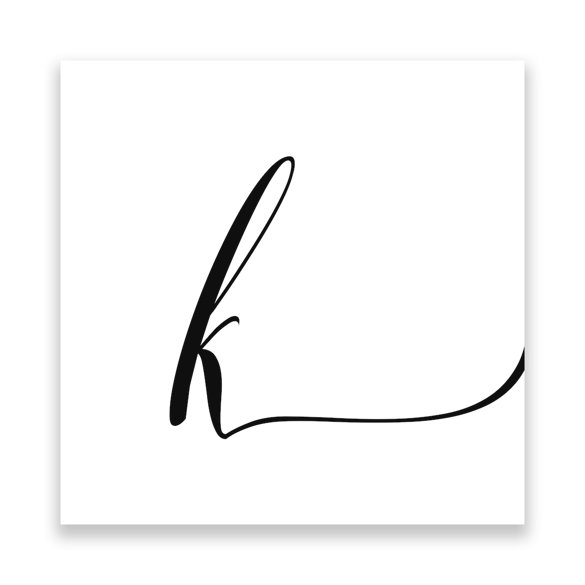 Printable Letter K Letter Art Print K Initial Digital Wall Poster ...
