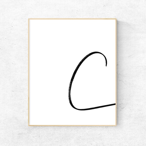 Letter C Print - Etsy
