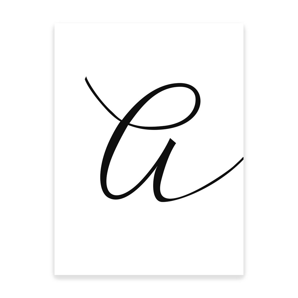 Printable Letter A Letter A Art Print Initial Digital Wall - Etsy Canada