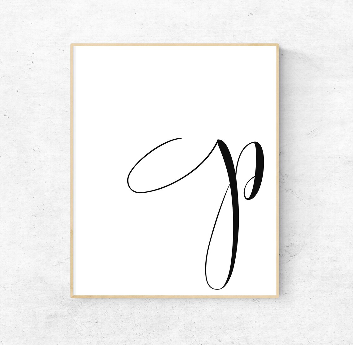 Printable Letter P Letter Art Print Initial Digital Wall - Etsy