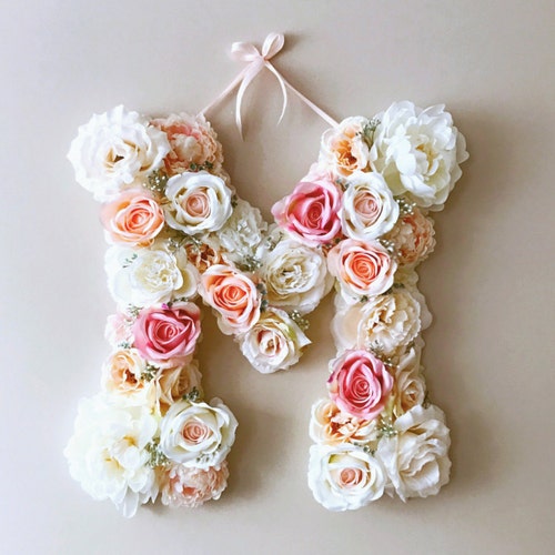 Large Flower Letters Wall Letter Wedding Letters - Etsy