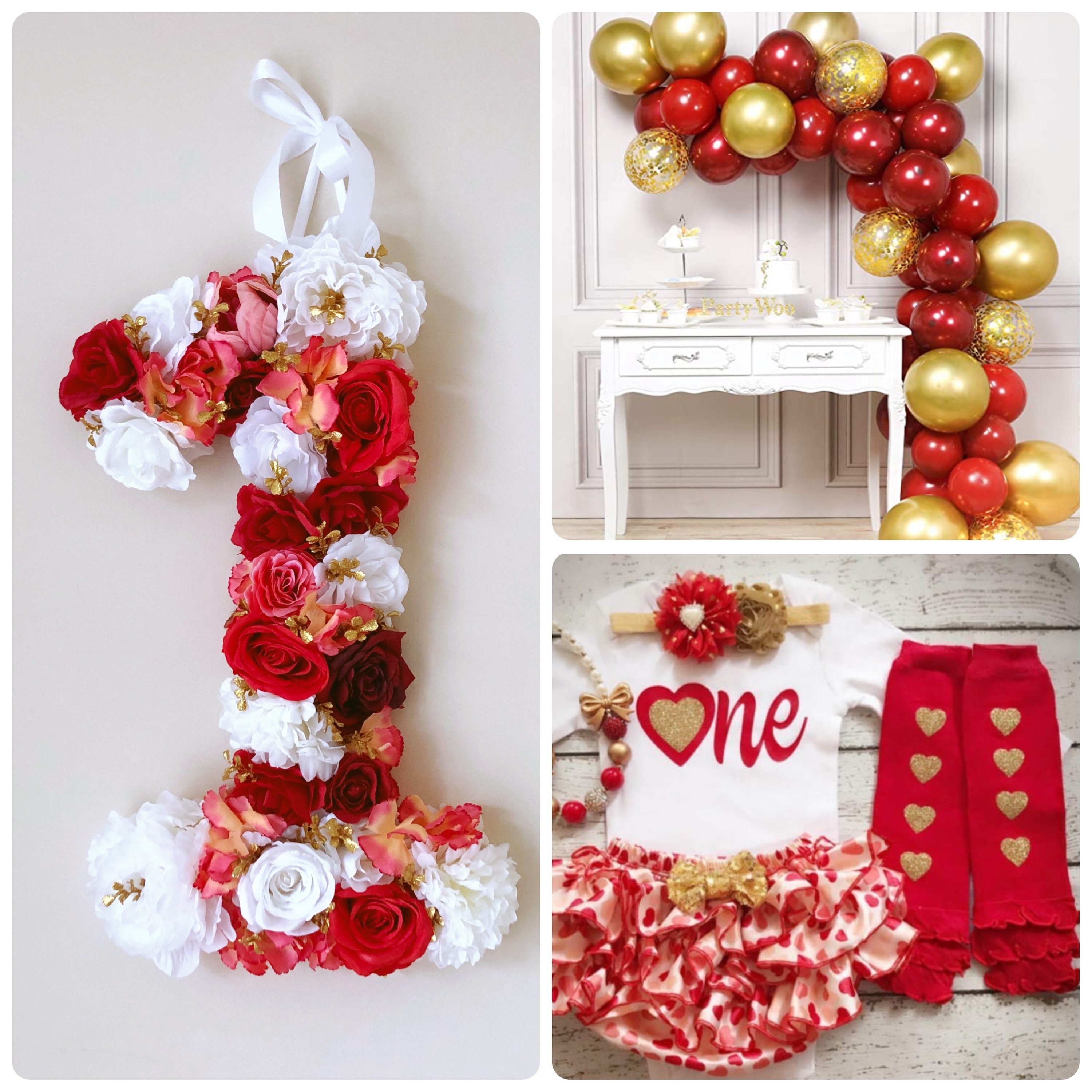 Birthday decor birthday photo prop Flower Letters Flower | Etsy