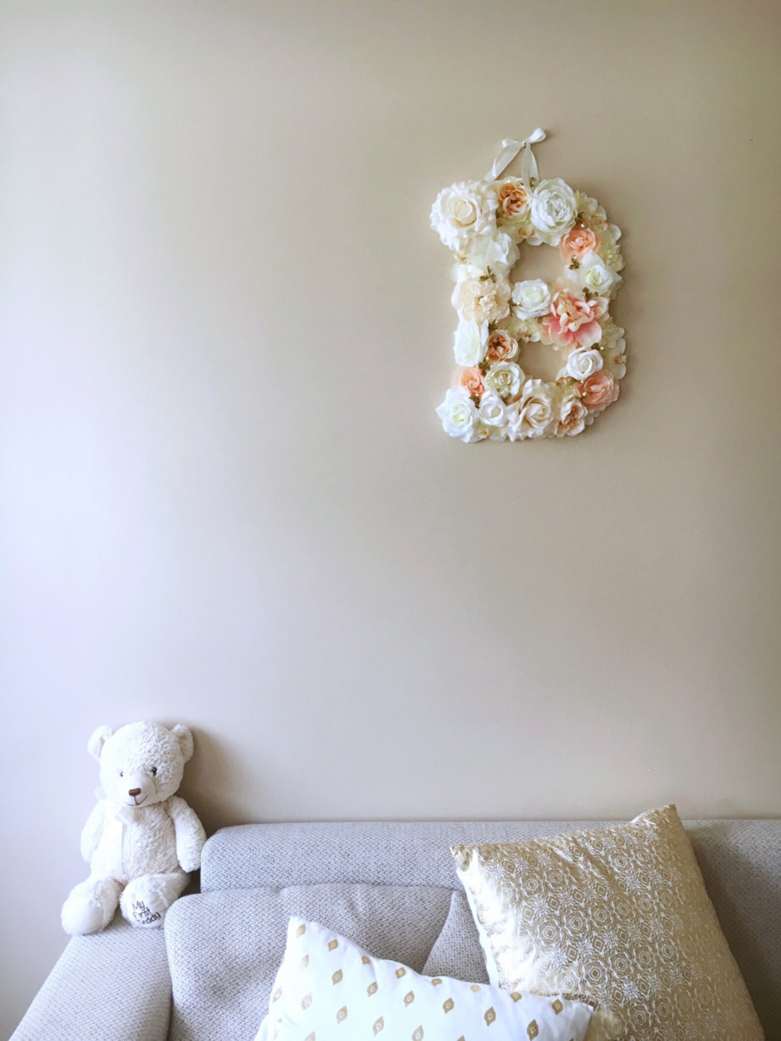 Floral Letters Huge Baby Letters Nursery Letters Floral - Etsy