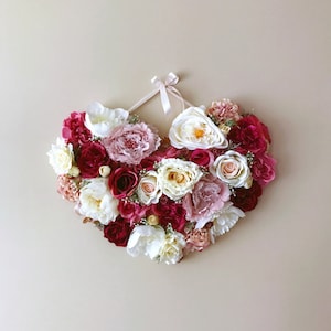 Flower Heart Birthday Gift for Her Baby Pink Nursery Decor - Etsy UK