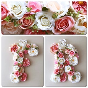 Flower Letters, Floral Wedding Letters, White Boho Chic Wedding, Boho ...