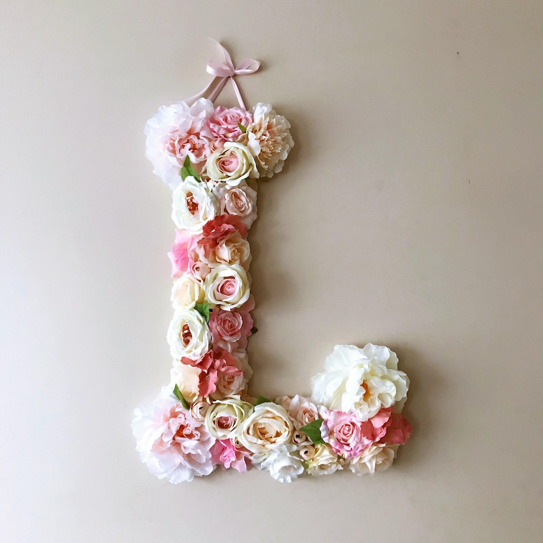 Personalized Letters for Nursery Flower Letters Large Decor Bedroom ...