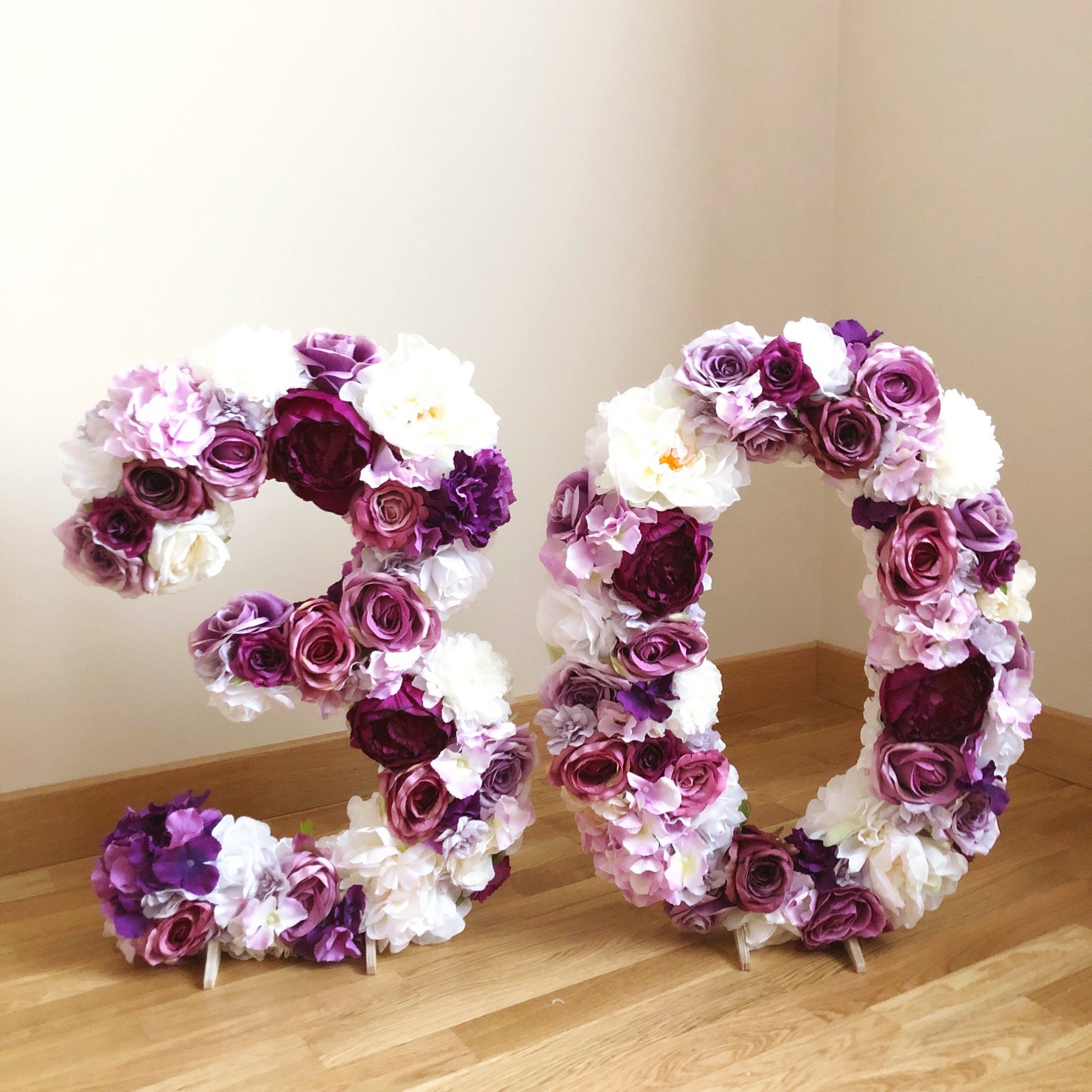 Floral letter large 15''/19''/24 | Etsy