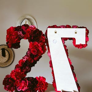 Letters Numbers for Birthday Party Photo Corner Flower Letters Large ...