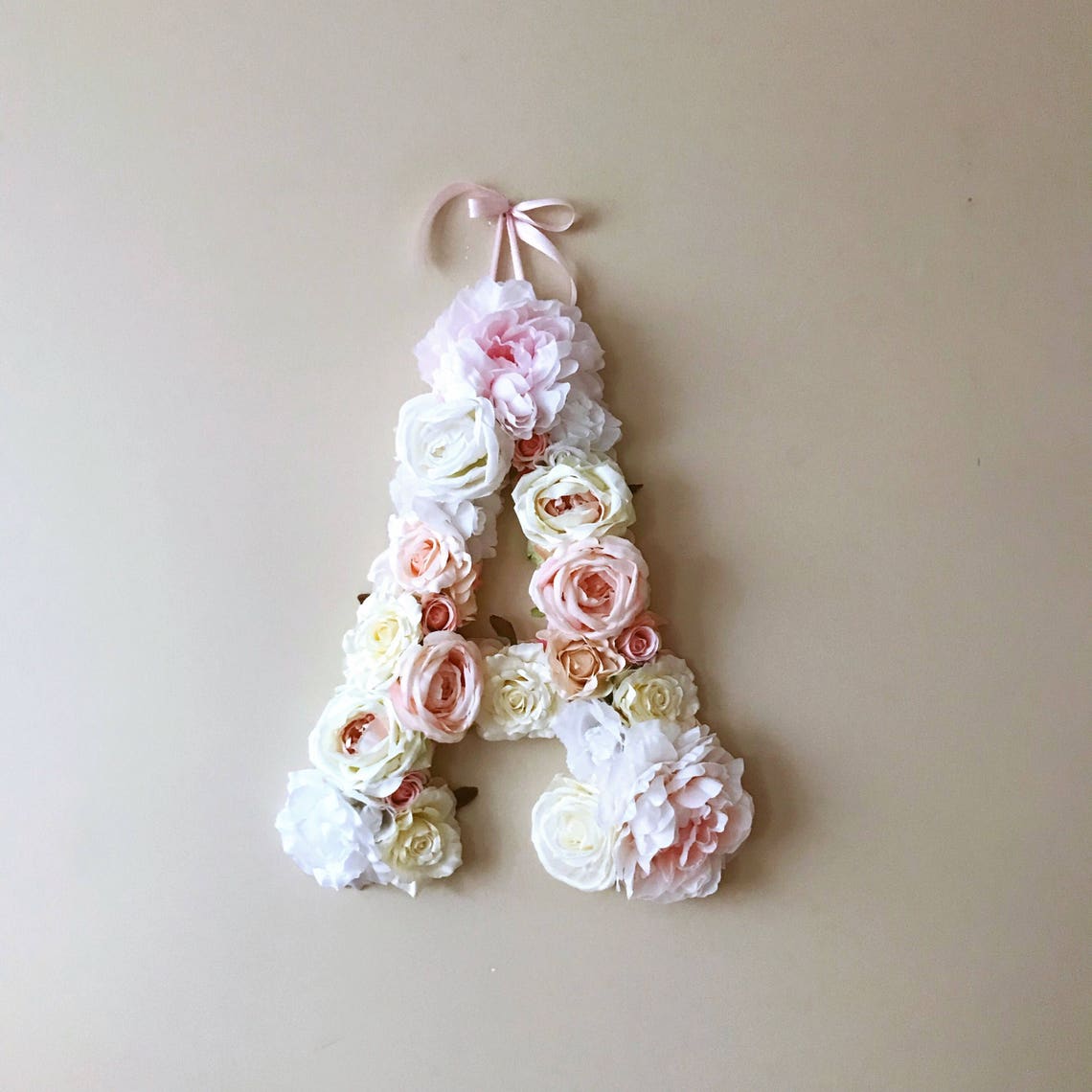 Flower Letters Large Floral Letters Vintage wedding decor | Etsy