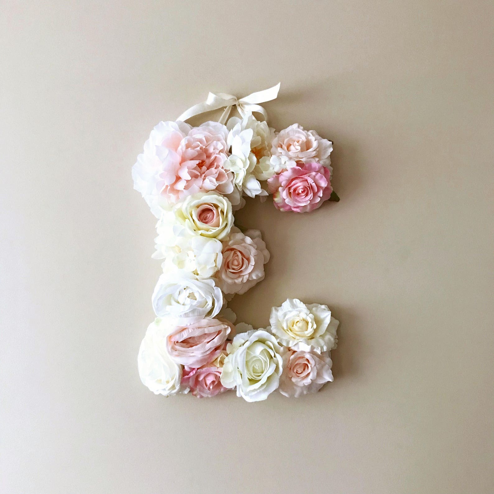 Flower Letters Large Floral Letters Vintage wedding decor | Etsy