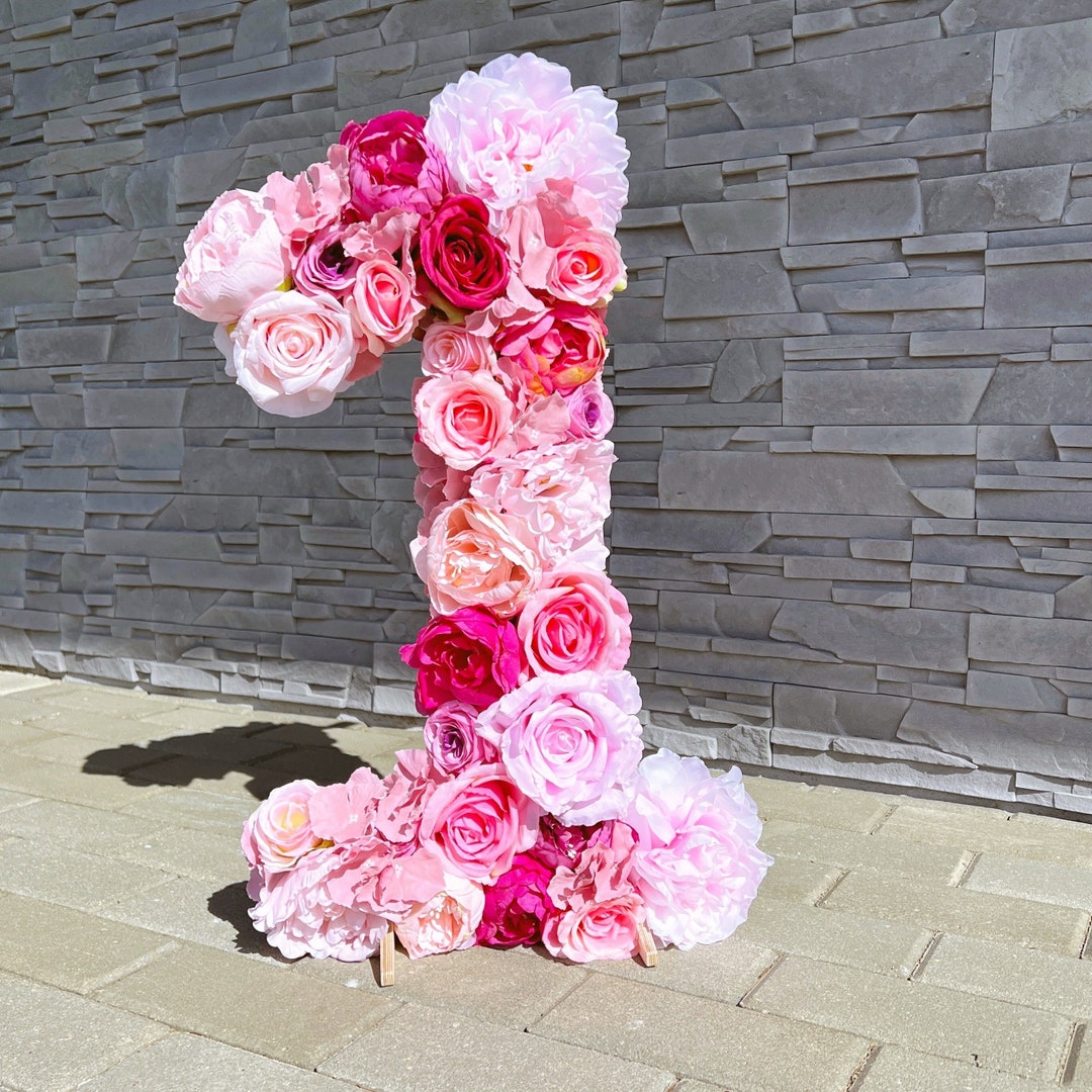 1st Birthday Princess Barbie Themed Party Decor, Pink Number, Letters ...