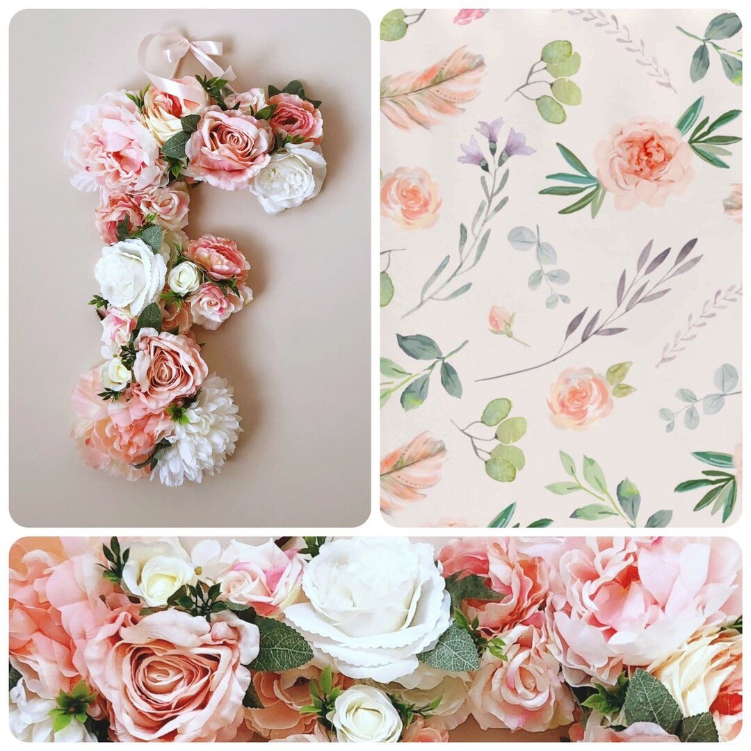 Flower Letters, Floral Wedding Letters, White Boho Chic Wedding, Boho ...