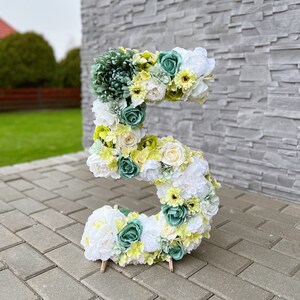 3D Floral Number or Letter: Flower Birthday Party Decor - Etsy