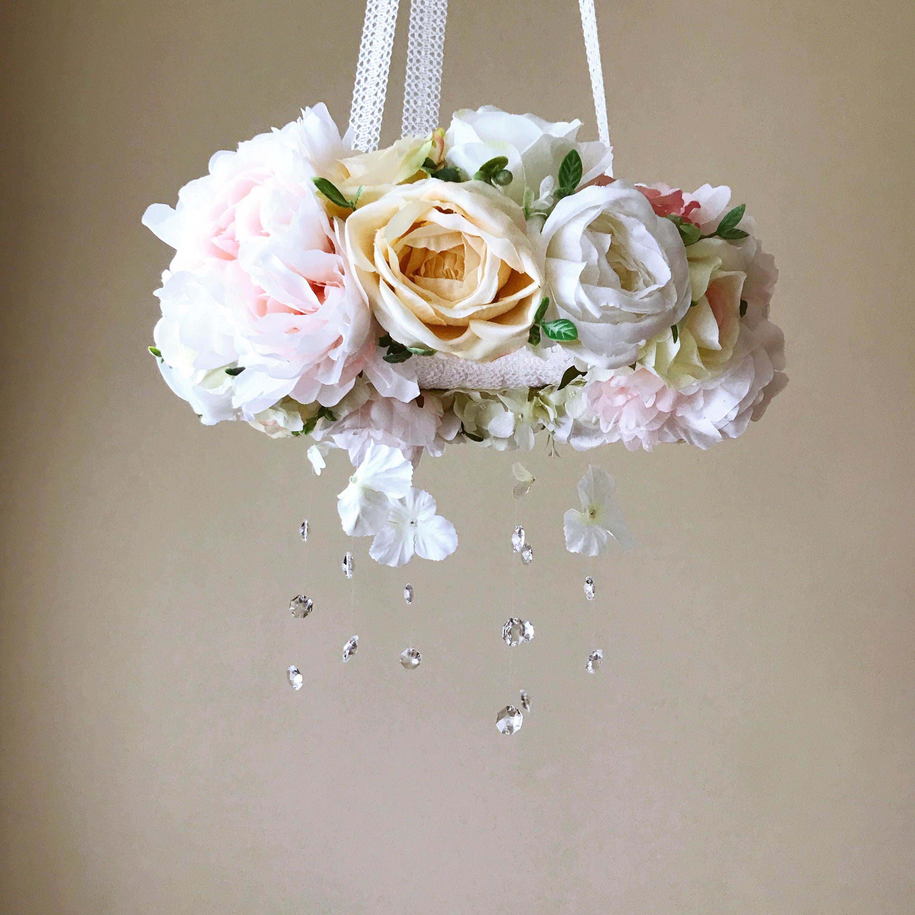 Baby Girl Mobile Flower Mobile Flower Mobile Nursery | Etsy