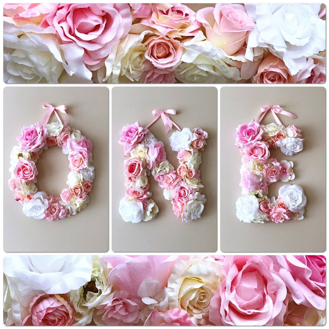 Custom Floral Letter: Nursery Decor, Wedding Decor, Photo Prop - Etsy