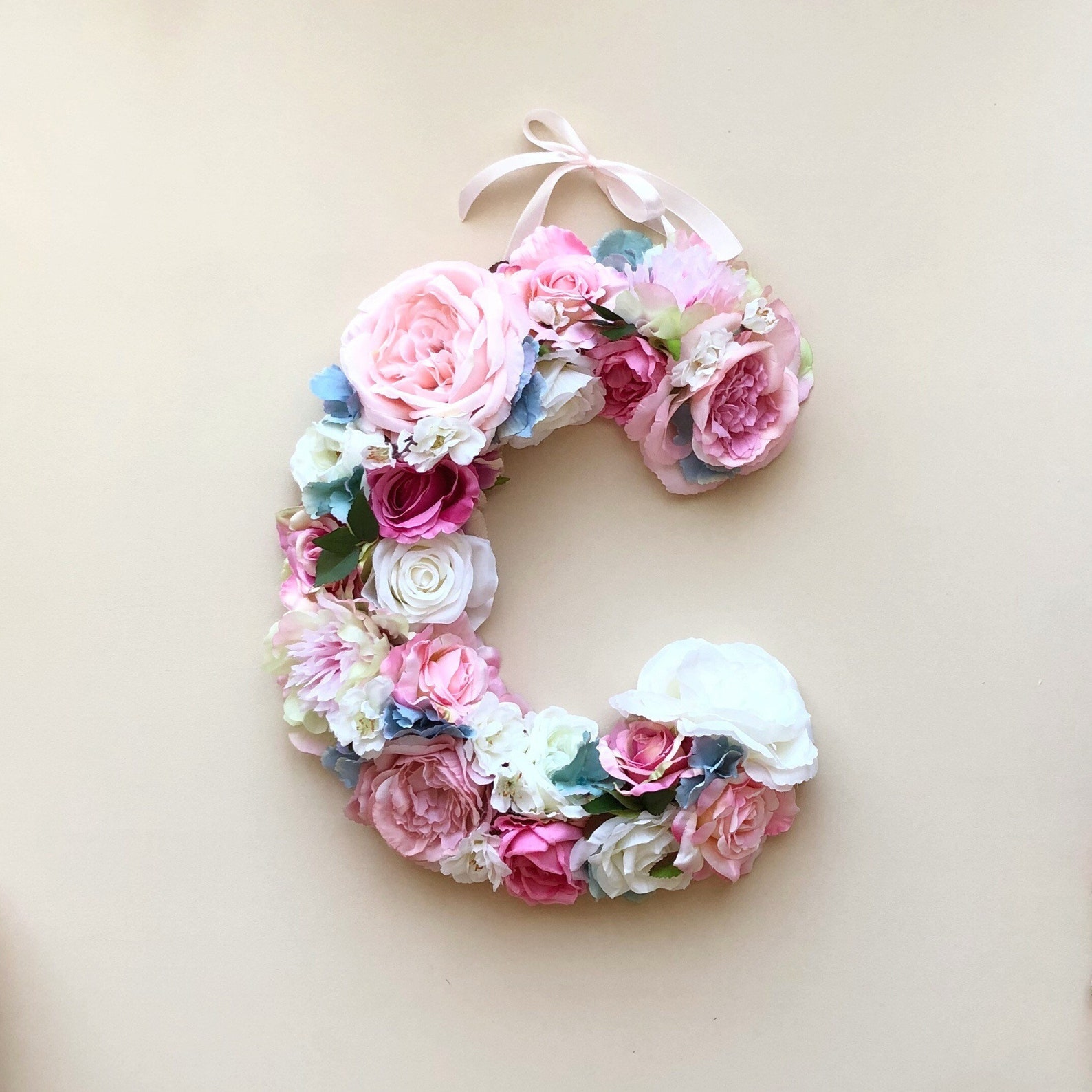 Large Flower Letters Floral Letter Nursery Girl Nursery - Etsy