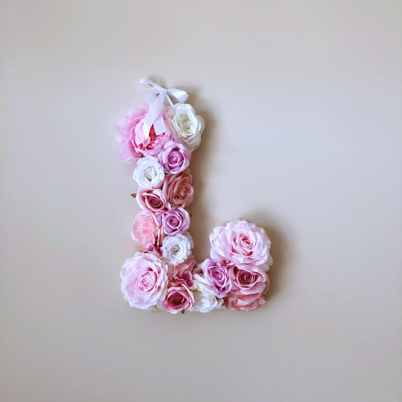 Flower Letters Floral Letters Nursery Decor / Personalized - Etsy
