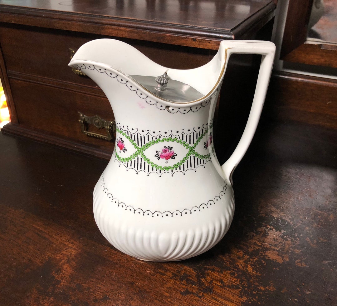 Antique Whieldon Ware F Winkle & Co Hot Water Pot, Jug, Pitcher - Etsy