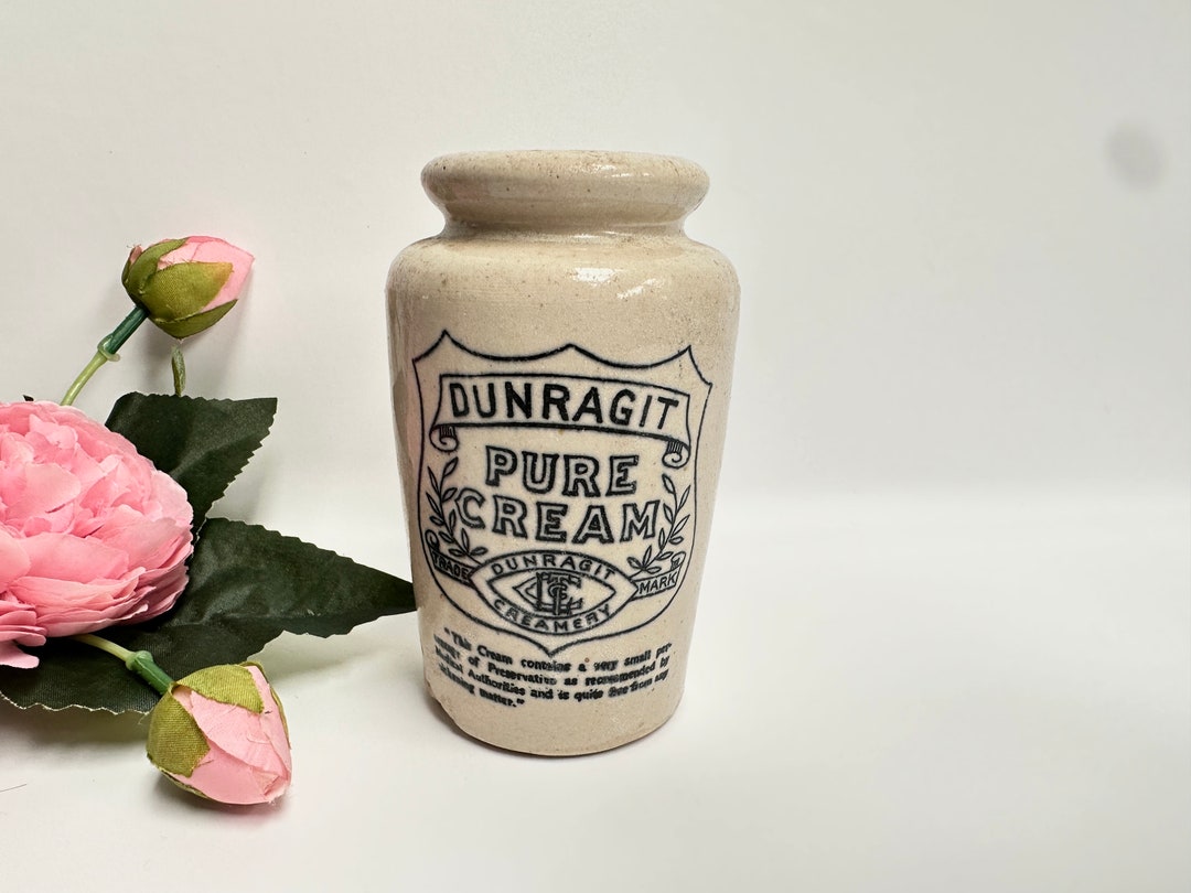 Dunragit Creamery, Pure Cream Pottery Bottle, Port-dundas Pottery ...