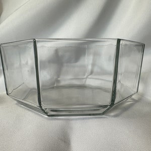 Vintage Arcoroc France Octagonal Bowl, Clear Glass Bowl - Etsy