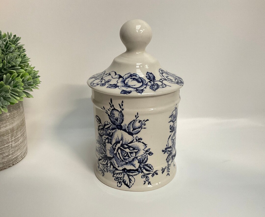 James Kent Fenton Garland Pattern Lidded Pot - Etsy