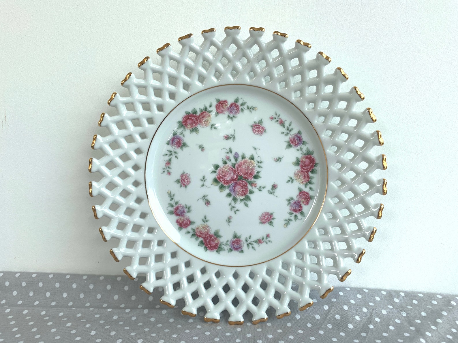 Vintage Mark and Spencer Stmichael Pierced Plate Decorative | Etsy