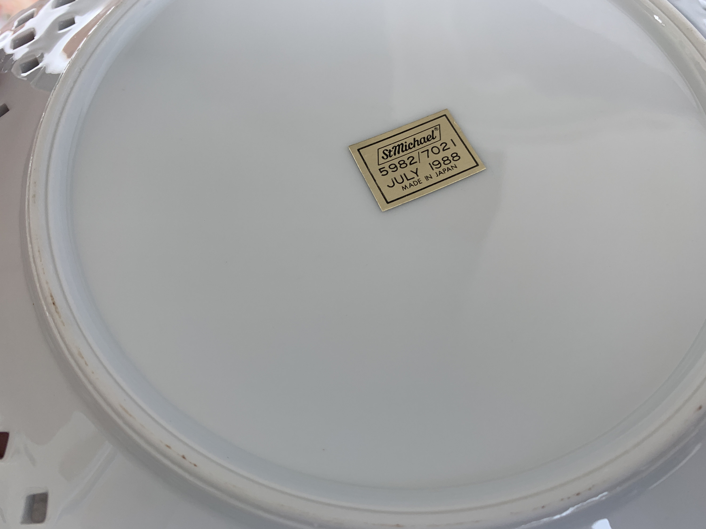 Vintage Mark and Spencer Stmichael Pierced Plate, Decorative Plate ...