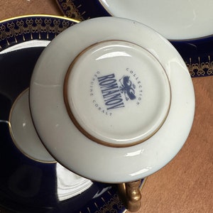 The Royal Romanov Collection, Cobalt Blue Tea Trio With Certificate - Etsy