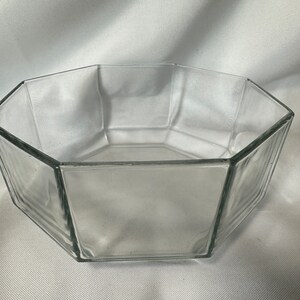 Vintage Arcoroc France Octagonal Bowl, Clear Glass Bowl - Etsy