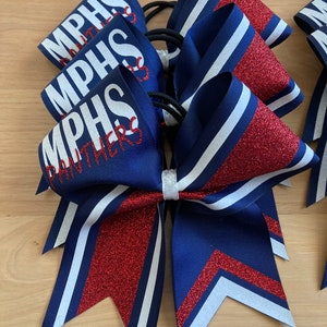 Game Day Cheer Bow Made in Your Team Colors. Comment Colors at Checkout ...