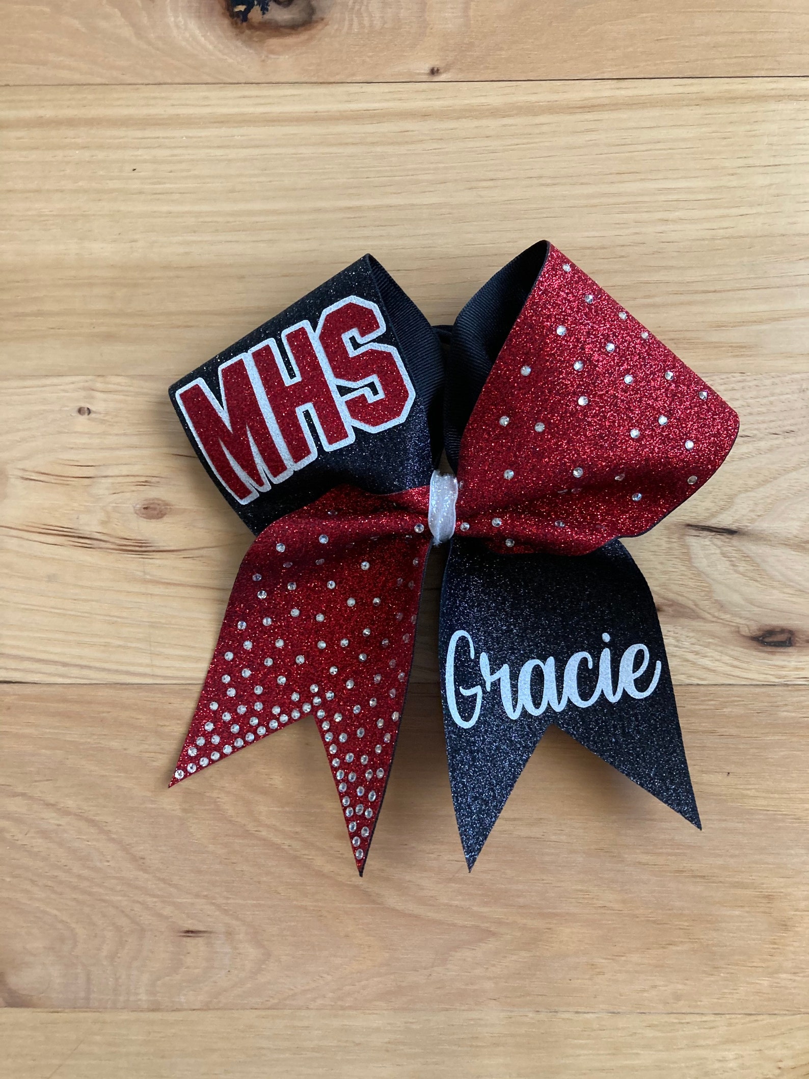 3 Custom Cheer Bows Made in Your Team Colors. Rhinestone | Etsy
