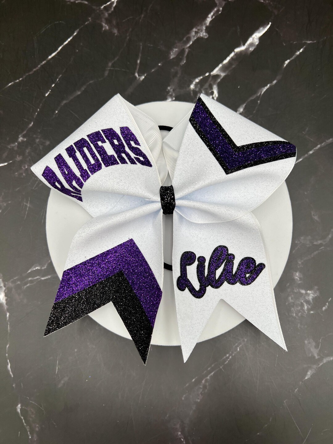 The Collins Glitter Cheer Bow: Game Day Bow, Glitter Bow, Team Bows ...