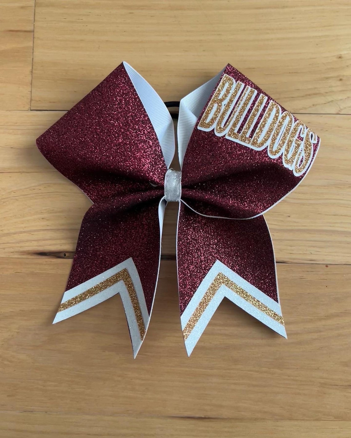 Maroon Glitter Cheer Bow Made Specifically for Your Team. - Etsy