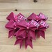Pink Blush Glitter Breast Cancer Awareness Bows. Price Listed - Etsy