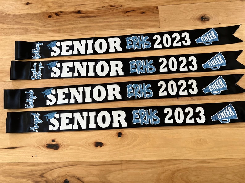 Gorgeous Double Layered Senior Sashes Made in Your Team - Etsy