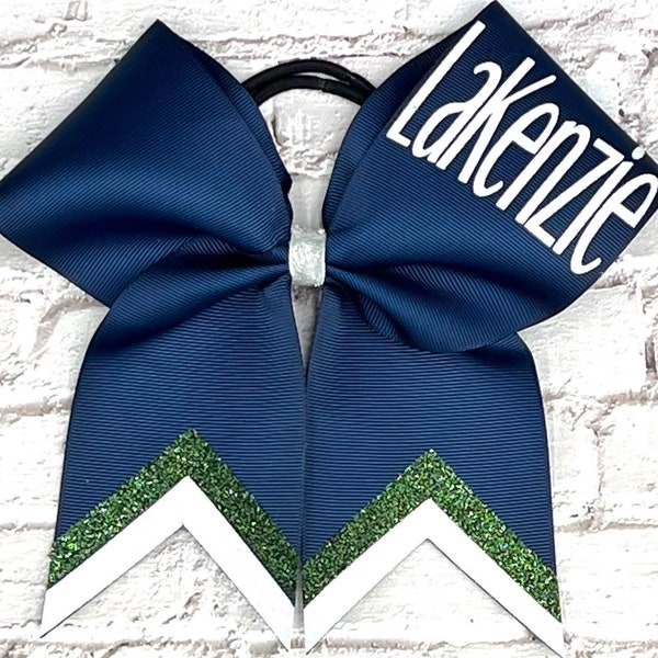 Green Cheer Bow - Etsy