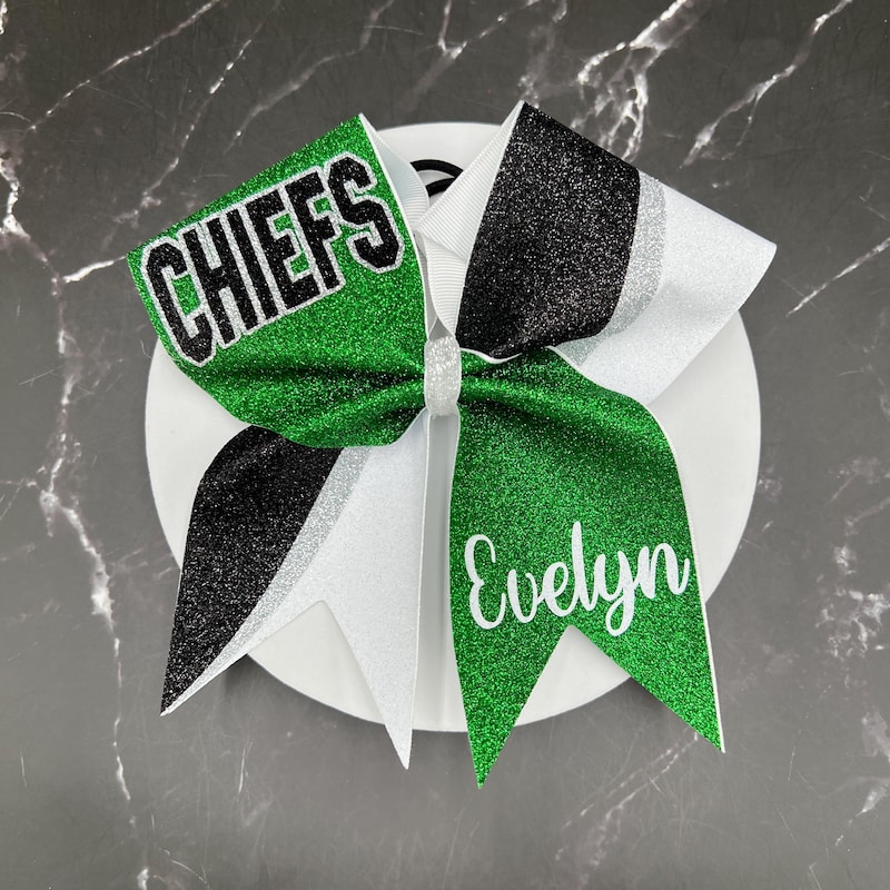 Green Cheer Bow - Etsy