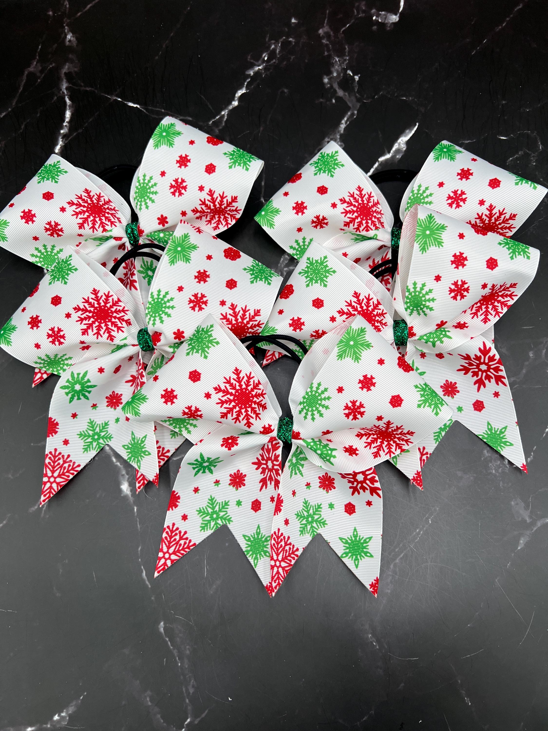 Sublimation Christmas Print Cheer Bow. Price Listed is per Individual ...