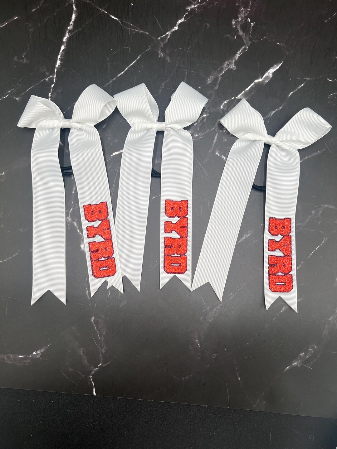 Custom College Cheer Bows Designed in Your Team Colors. Writing on ...