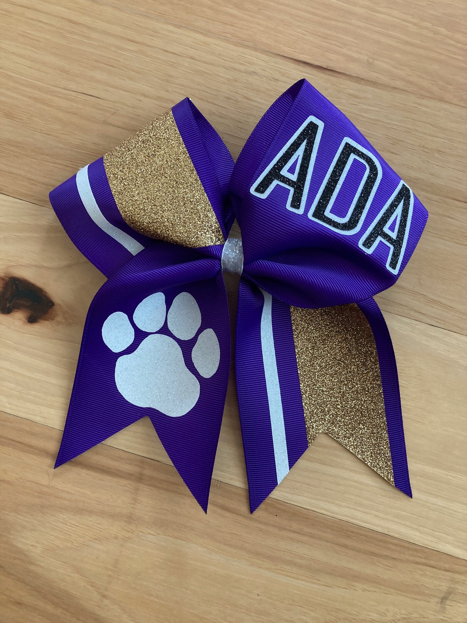 Custom Game Day Cheer Bow Designed in Your Team Colors and Initials ...