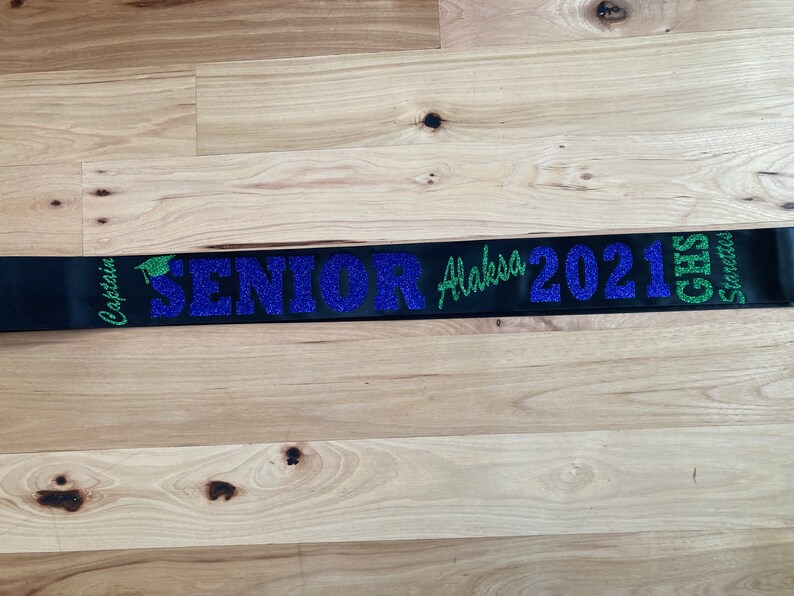 Gorgeous double layered Senior Sashes made in your team | Etsy